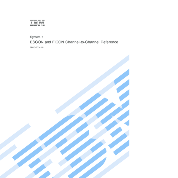 (PDF) System z ESCON and FICON Channel-to-Channel Reference