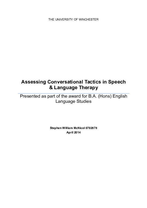 (DOC) Dissertation Draft | Stephen Mcnicol - Academia.edu