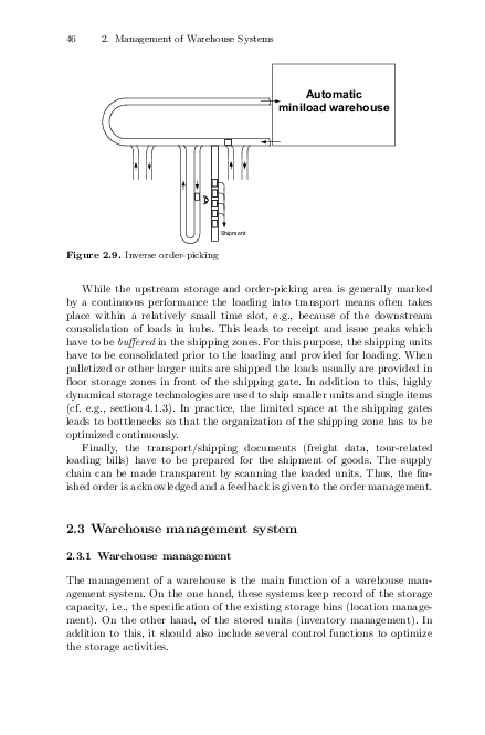 (PDF) 46 2. Management of Warehouse Systems Shipment Automatic miniload ...