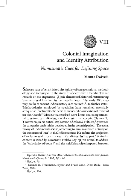 (PDF) • 'Colonial imagination and identity attribution: Numismatic cues ...
