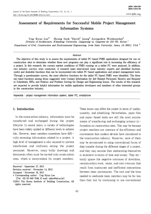 (PDF) Assessment of Requirements for Successful Mobile Project ...