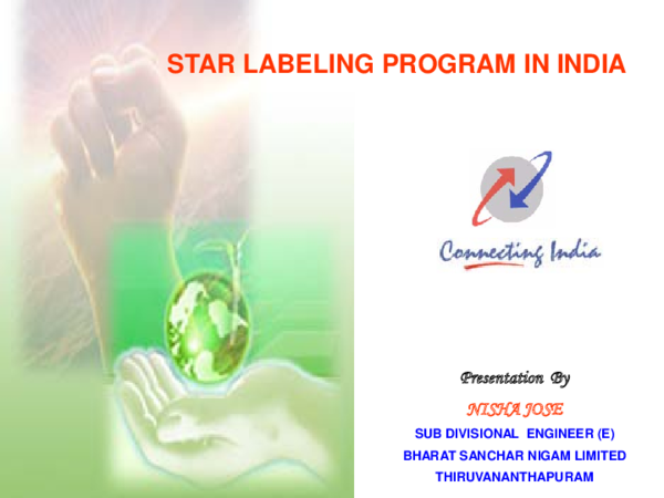 (PDF) STAR LABELING PROGRAM IN INDIA