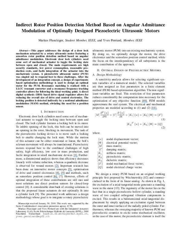 (PDF) Indirect rotor position detection method based on angular ...