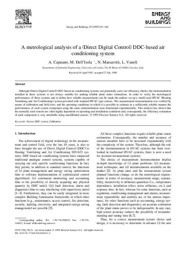 (PDF) A metrological analysis of a (Direct Digital Control) DDC-based ...