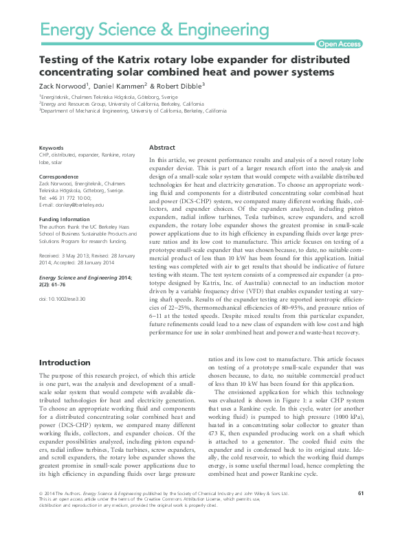 (PDF) Techno-Economic Comparison of Reciprocating-Piston Expanders and ...