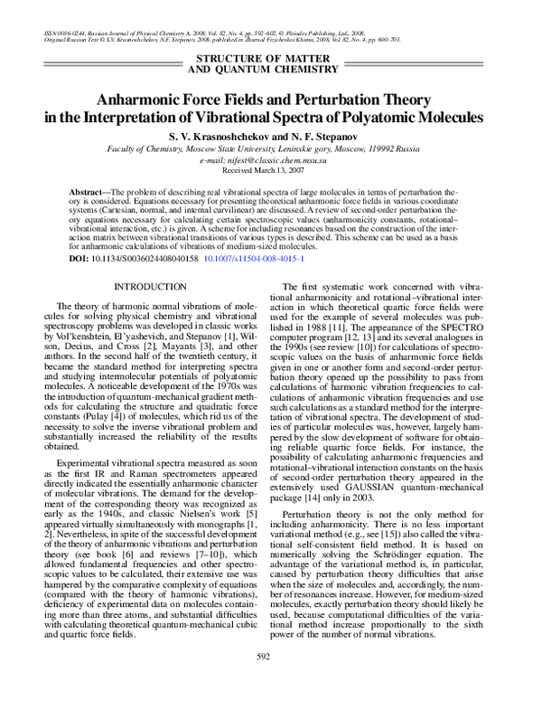 Pdf Ab Initio Prediction Of Vibrational Spectra A Database Approach