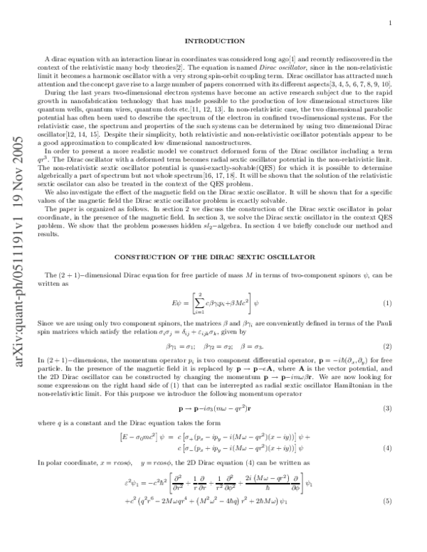 the constant field equation