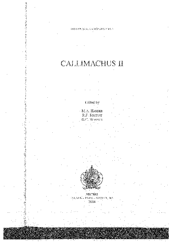 (PDF) Entertaining Theseus and Heracles: The Hecale and the Victoria Berenices as a Diptych, in ...