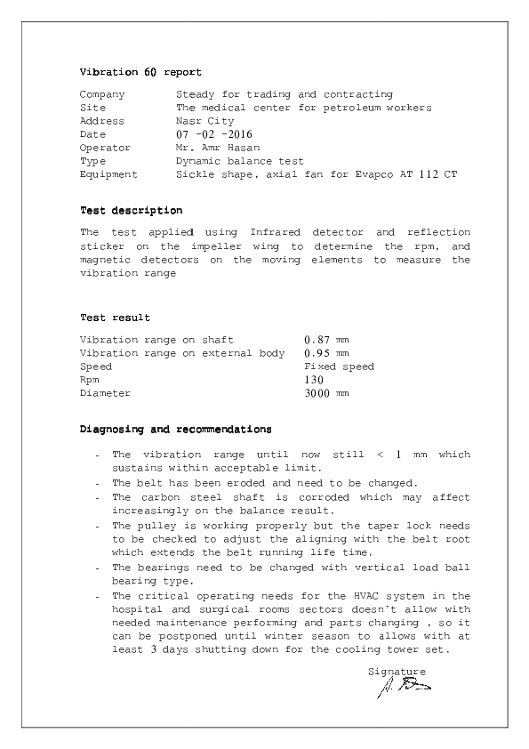 Vibration 60 Vibration 60 Vibration 60 Vibration 60 report report ...