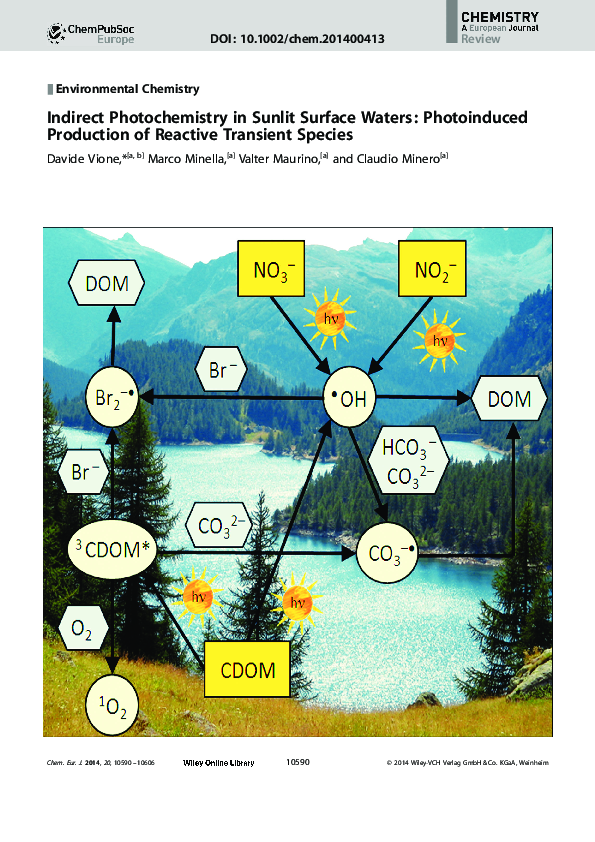 (PDF) Indirect Photochemistry in Sunlit Surface Waters: Photoinduced ...