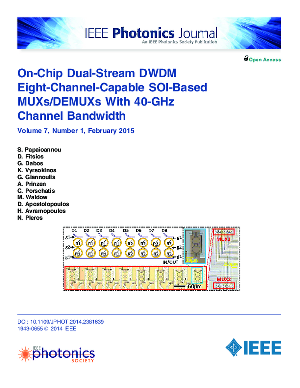 (PDF) On-Chip Dual-Stream DWDM Eight-Channel-Capable SOI-Based MUX s ...