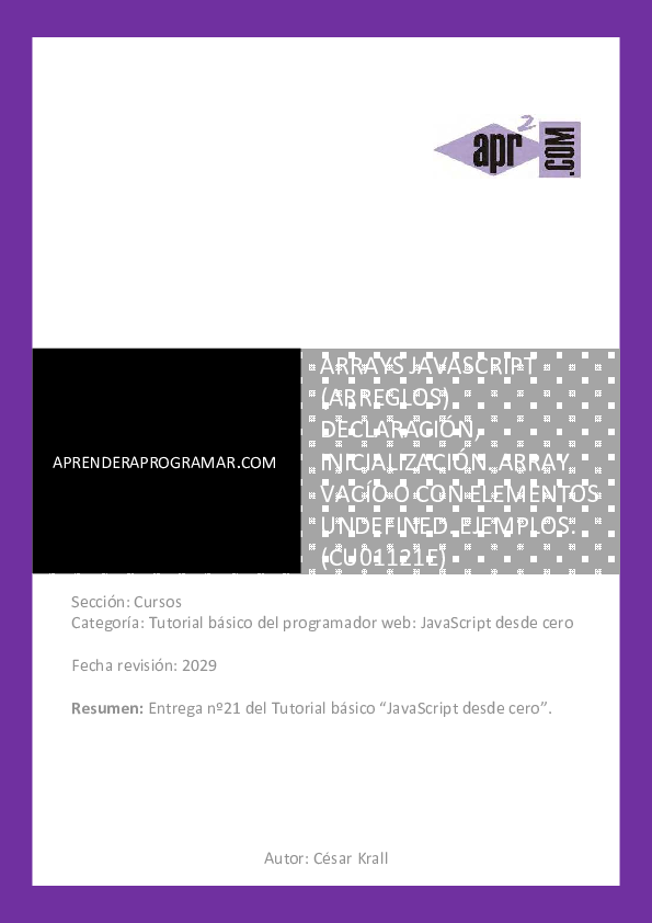 (PDF) arrays javascript