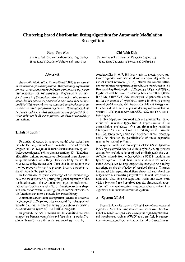 (PDF) Clustering based distribution fitting algorithm for Automatic ... (PDF) Clustering based distribution fitting algorithm for Automatic ...
