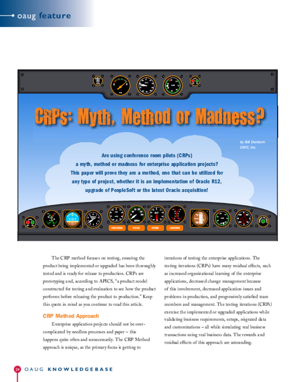 (PDF) CRP Method Approach