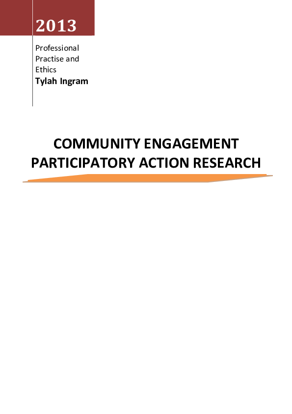 (PDF) Community Engagement Participatory Action Research