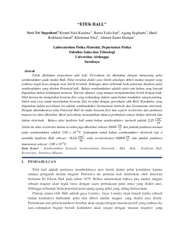 (PDF) " EFEK HALL