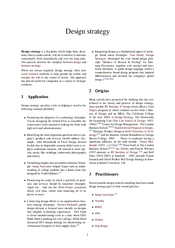 (PDF) Design strategy