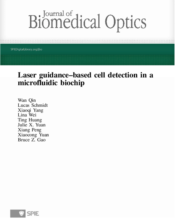 (PDF) Laser guidance in a microfluidic biochip