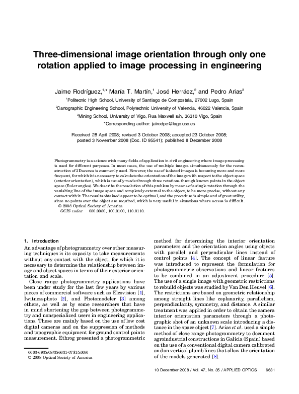 (PDF) Three-dimensional image orientation through only one rotation ...