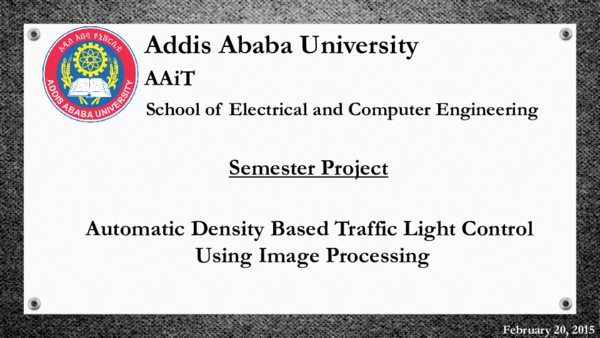 (PDF) Automatic Density Based Traffic Light Control System using Image ...