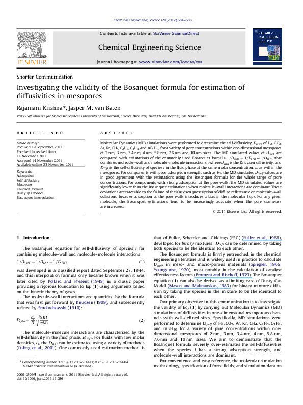 (PDF) Investigating the validity of the Bosanquet formula for ...