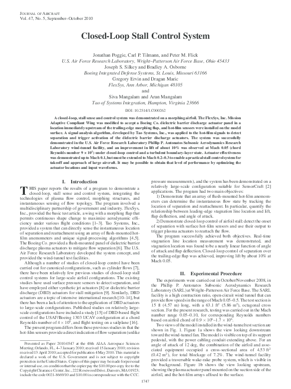 (PDF) Closed-Loop Stall Control System