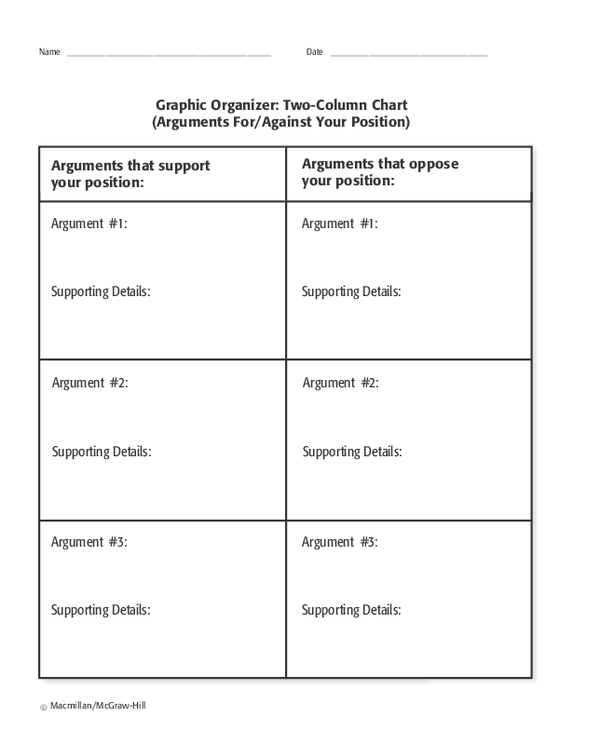 (PDF) For against chart