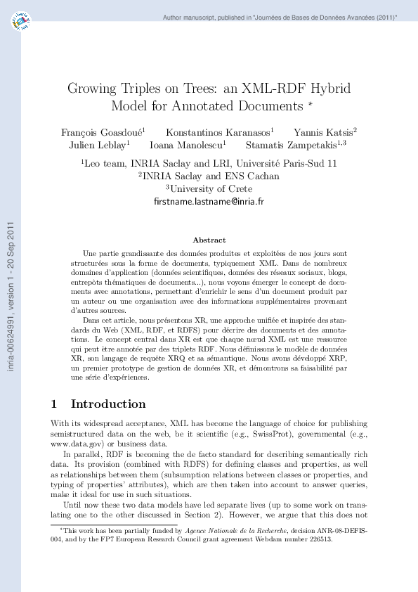 (PDF) Growing triples on trees: an XML-RDF hybrid model for annotated ...