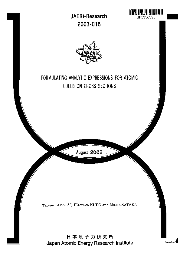 Pdf Formulating Analytic Expressions For Atomic Collision Cross Sections