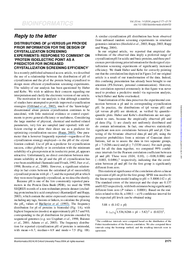 (PDF) Distributions of pI versus pH provide prior information for the ...