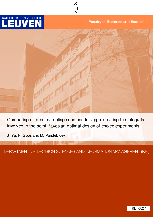 (PDF) Comparing Different Sampling Schemes for Approximating the Integrals Involved in the Semi ...