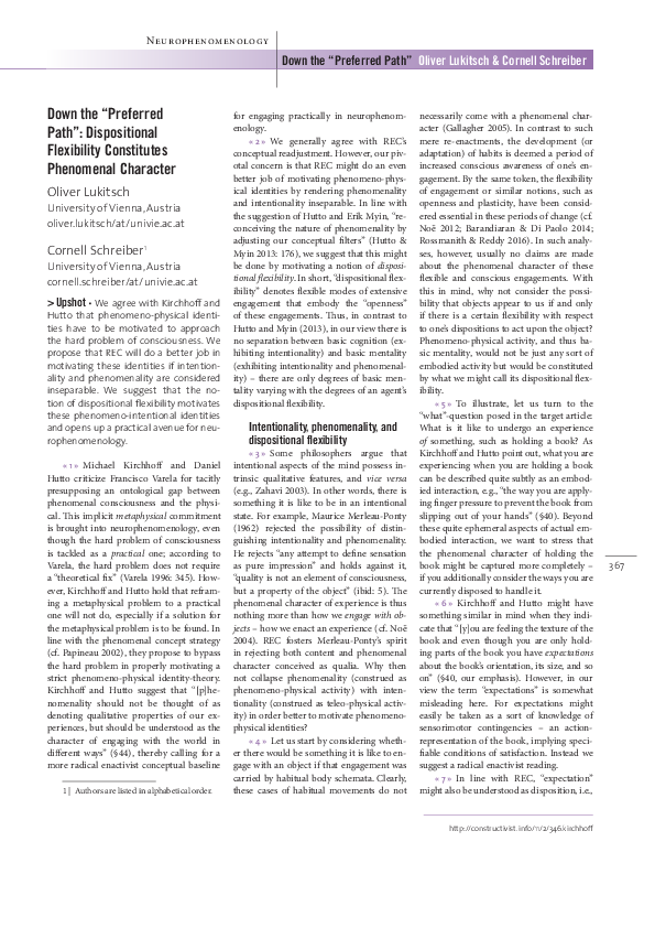 (PDF) Down the “Preferred Path”: Dispositional Flexibility Constitutes ...