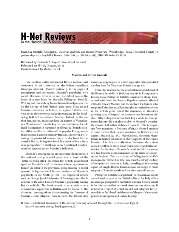 (PDF) Book Review H-Net
