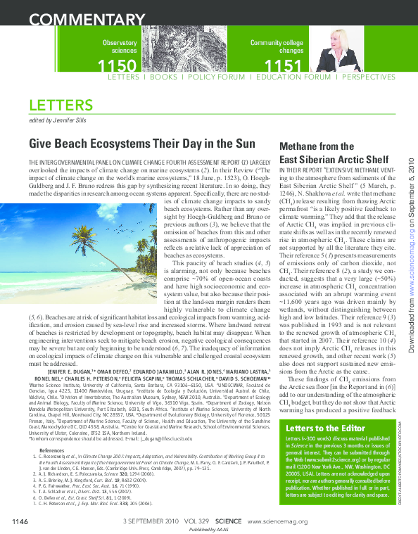 (PDF) Give Beach Ecosystems Their Day in the Sun