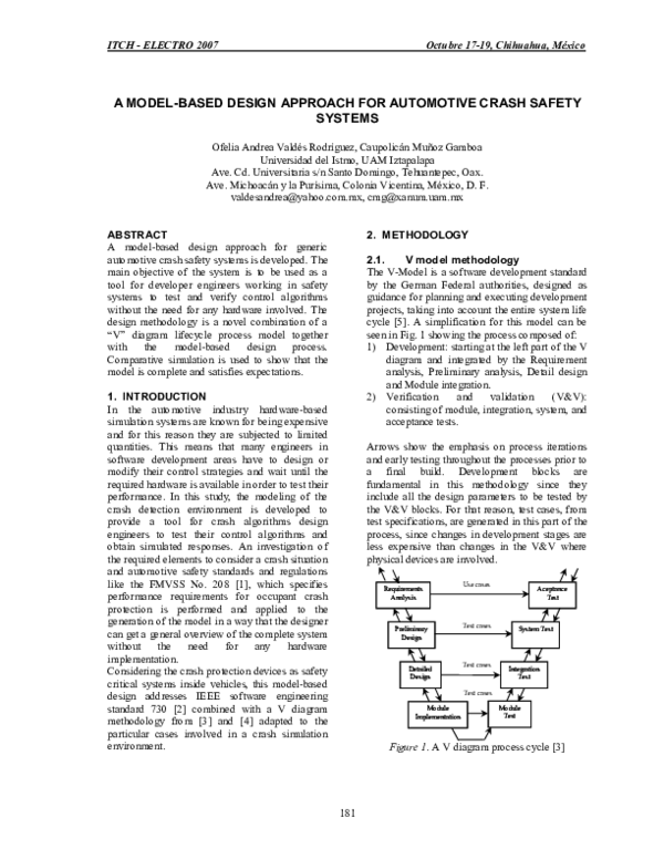 (PDF) A Model-Based Design Approach for Automotive Crash Safety Systems