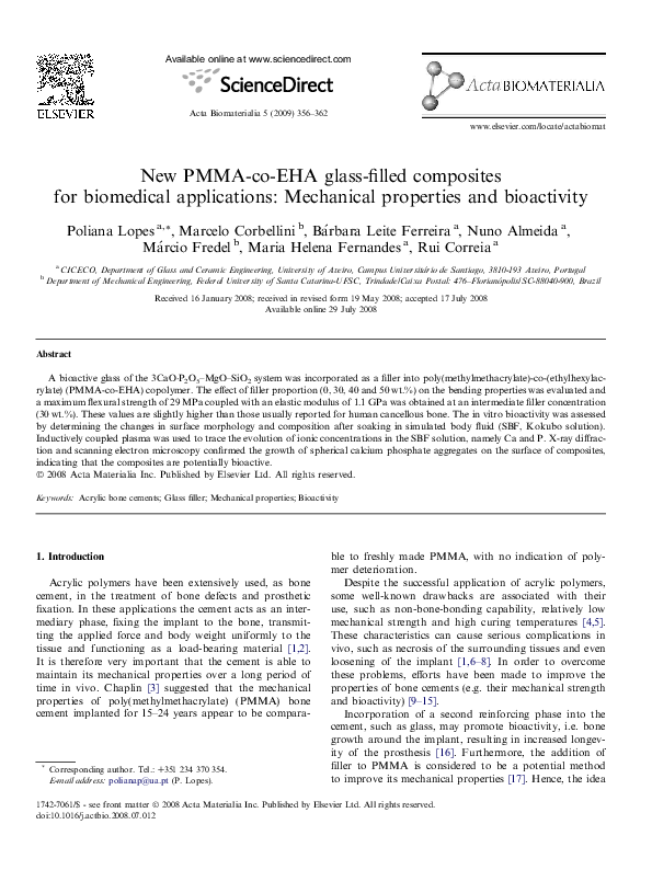 (PDF) New PMMA-co-EHA glass-filled composites for biomedical ...
