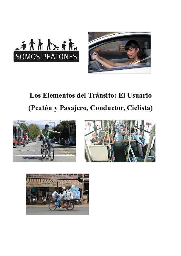 (DOC) Los Elementos del Tránsito: El Usuario