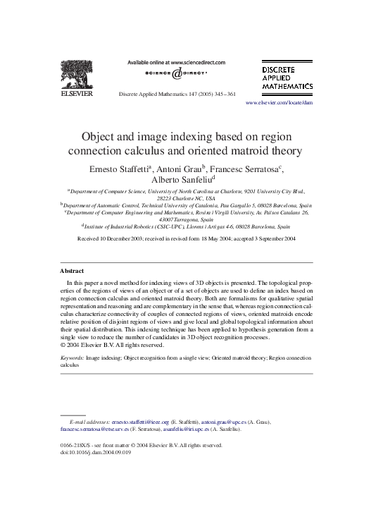 (PDF) Object and image indexing based on region connection calculus and ...