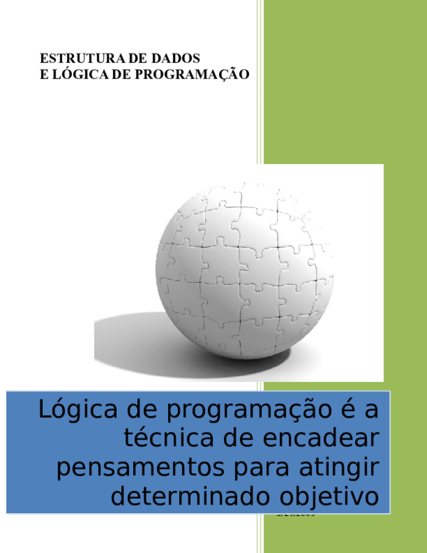 (DOC) ESTRUTURA DE DADOS E LÓGICA DE PROGRAMAÇÃO