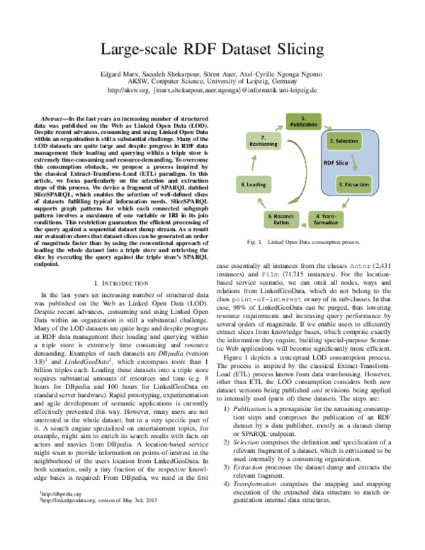 (PDF) Large-Scale RDF Dataset Slicing