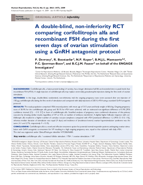 (PDF) A double-blind, non-inferiority RCT comparing corifollitropin ...