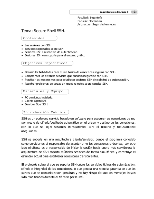 (PDF) Secure Shell
