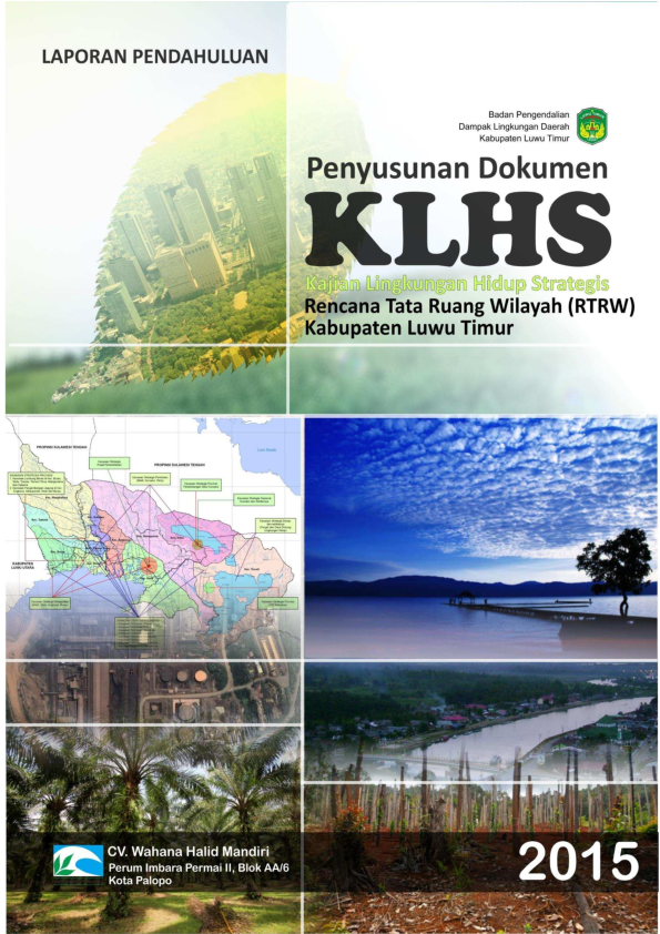 (PDF) LAPORAN PENDAHULUAN KLHS