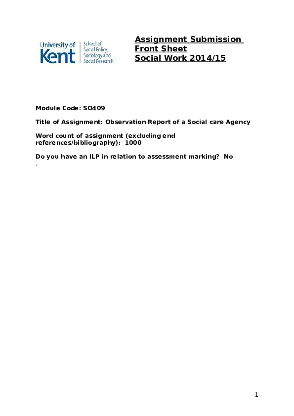 (DOC) Observation report