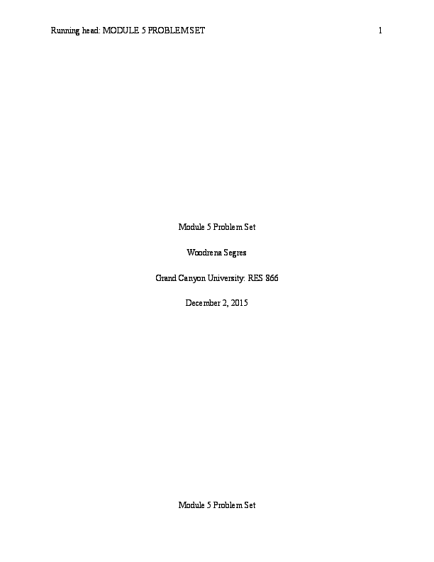 Doc Module 5 Problem Set