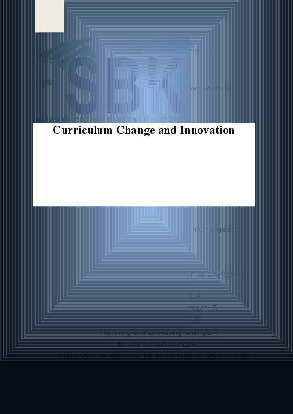 (DOC) Curriculum change models