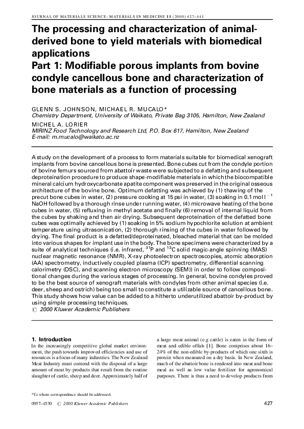 (PDF) Mechanical Properties and Microstructure of Artificial Bone ...