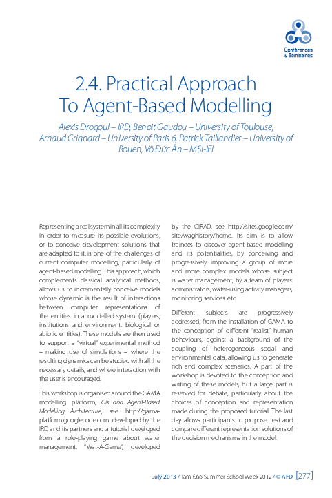 (PDF) Practical Approach To Agent-Based Modelling