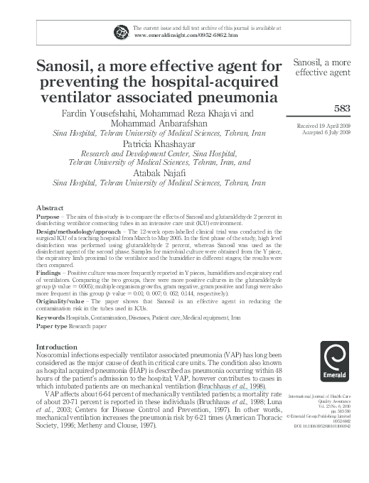 (PDF) Sanosil, a more effective agent for preventing the hospital ...