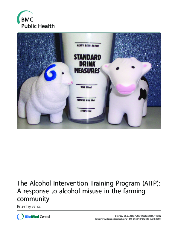 (PDF) The Alcohol Intervention Training Program (AITP): A response to ...